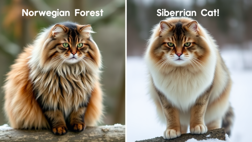 Comparison of Norwegian Forest Cat Size with Others - Archiecat