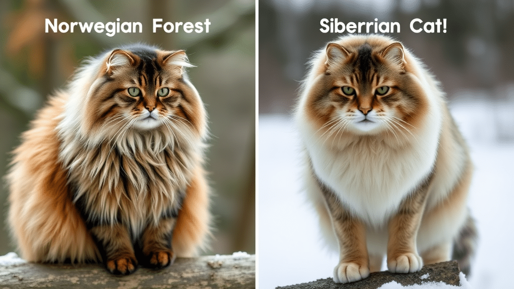 Comparison of Norwegian Forest Cat Size with Others - Archiecat